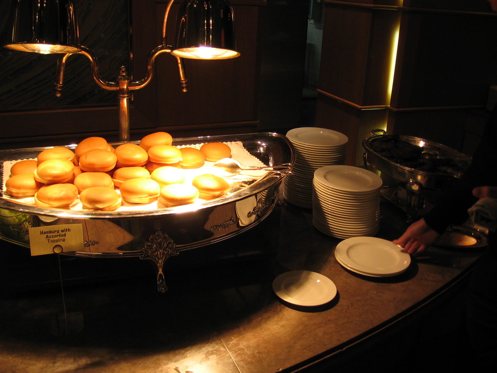 dinner at the hilton included imports from hamburg